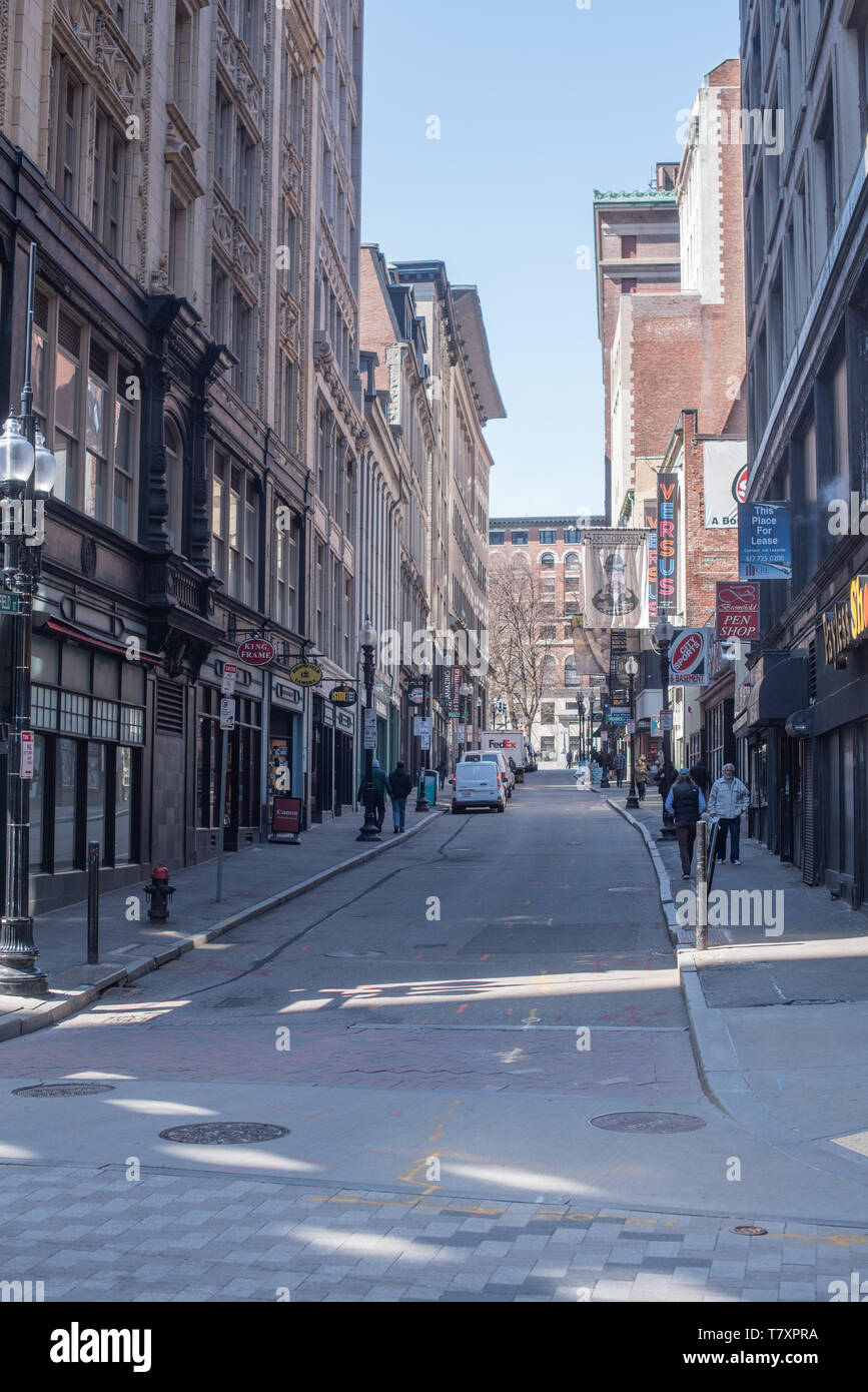 Streets of Boston, Massachusetts USA Stock Photo - Alamy
