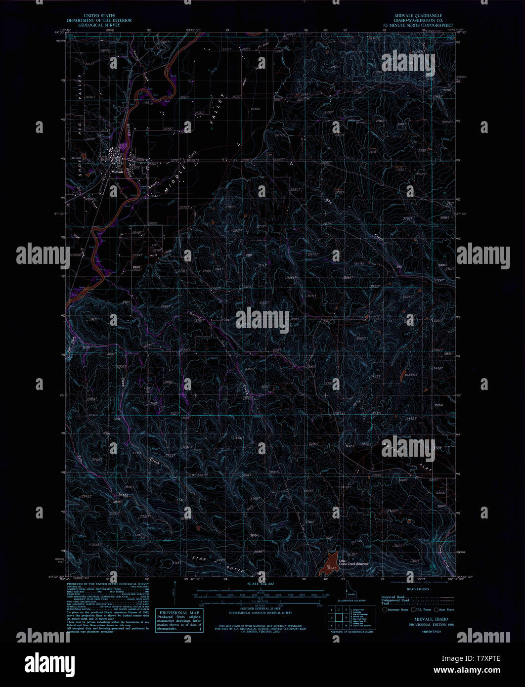 Midvale idaho map hi-res stock photography and images - Alamy