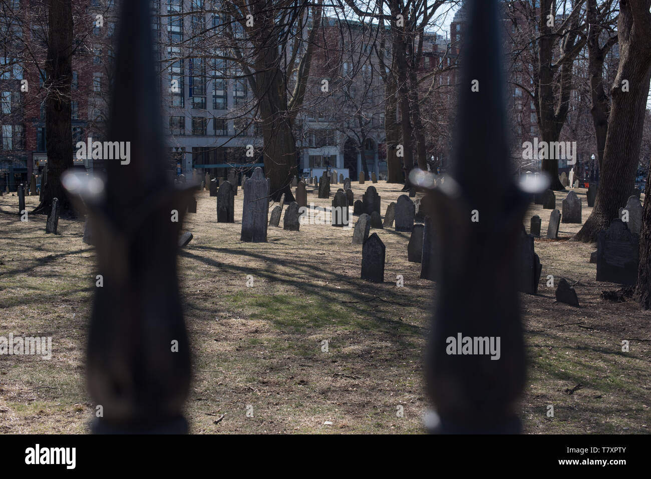 Boston central burial ground hi-res stock photography and images - Alamy