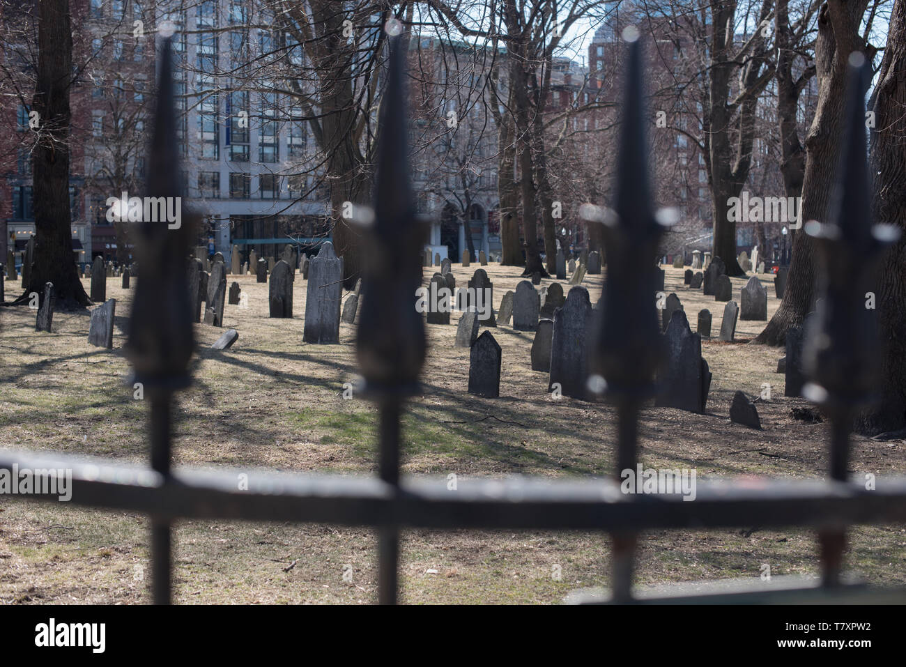 Boston central burial ground hi-res stock photography and images - Alamy