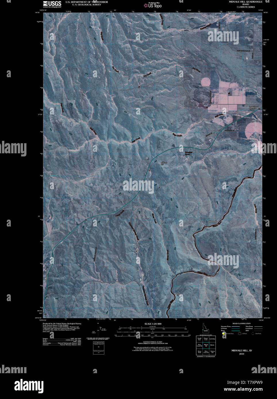 Map of midvale hi-res stock photography and images - Alamy