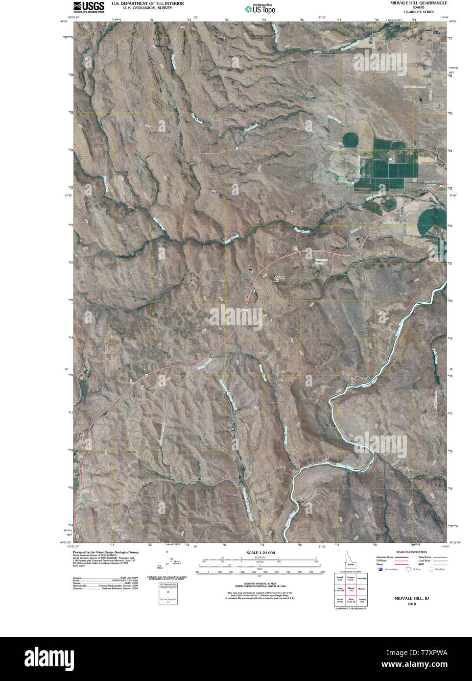 Map of midvale hi-res stock photography and images - Alamy