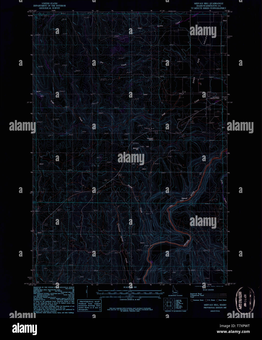Map of midvale hi-res stock photography and images - Alamy