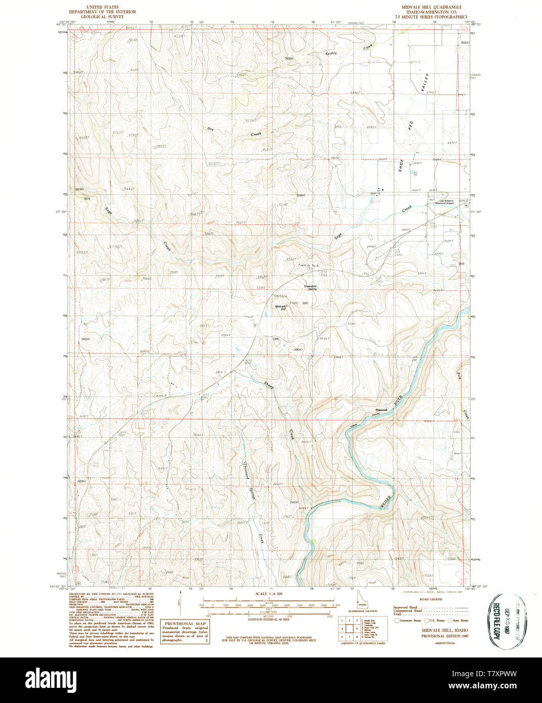 Map of midvale hi-res stock photography and images - Alamy