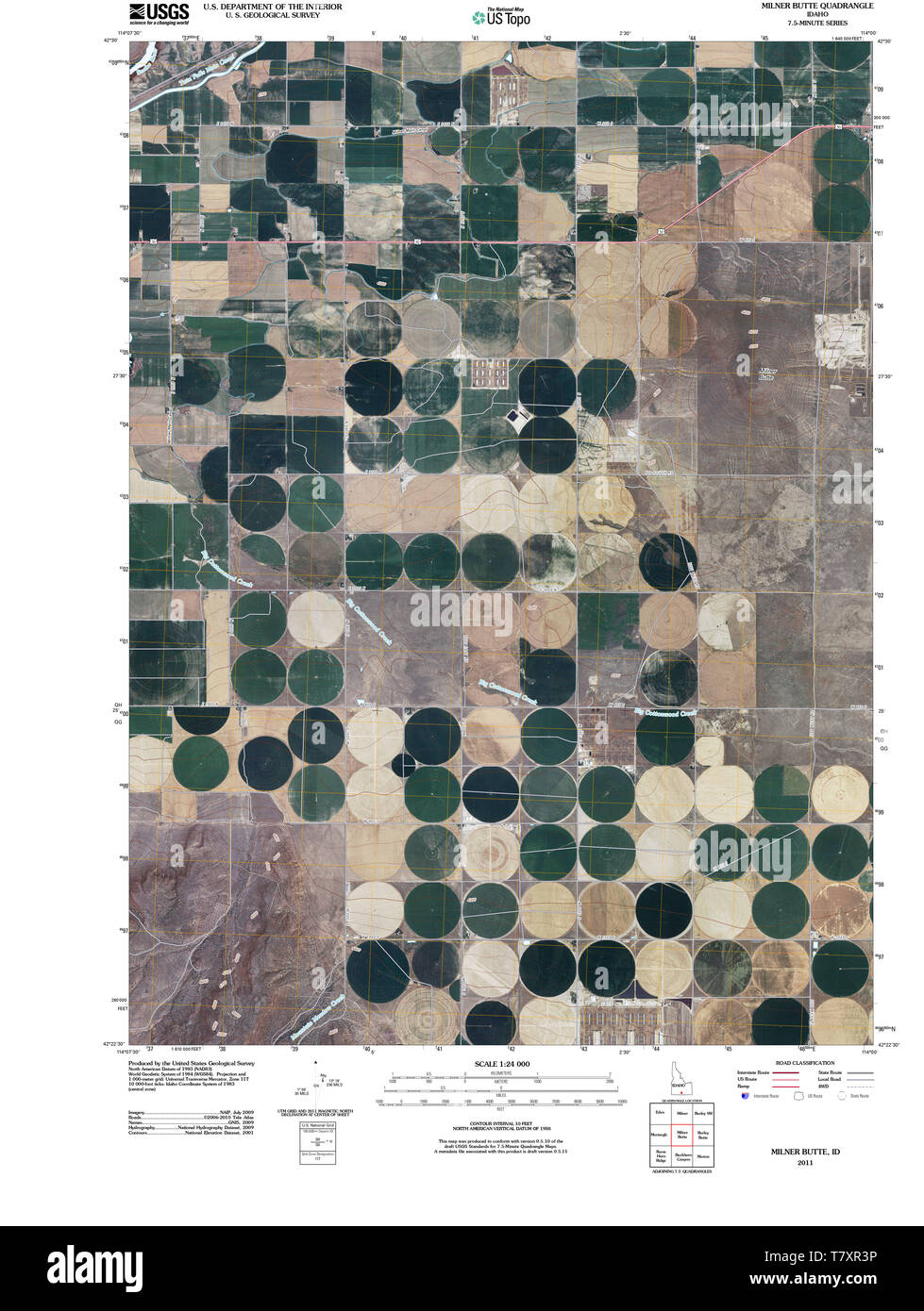 Map of milner Cut Out Stock Images & Pictures - Alamy