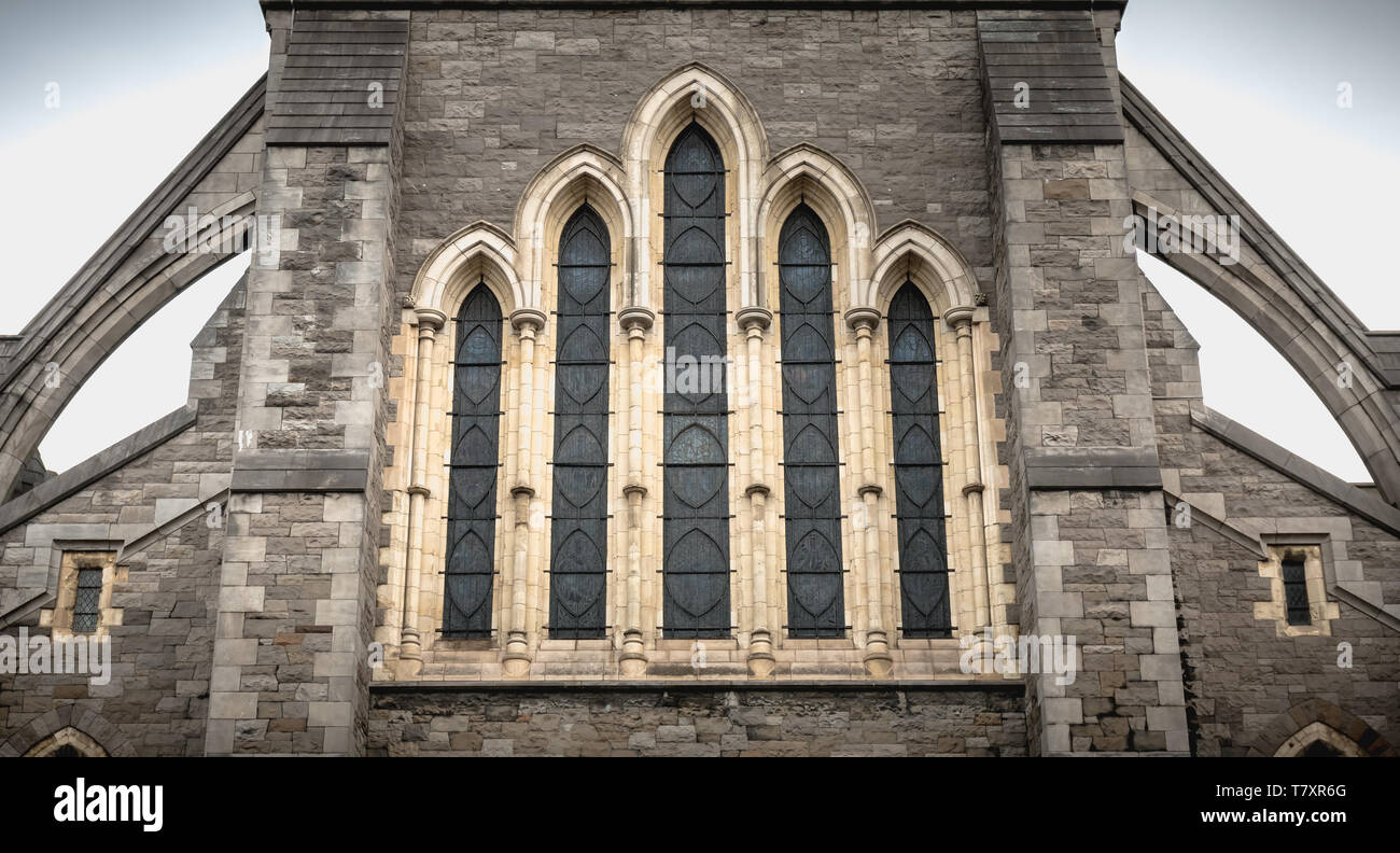 Architectural detail of Christ Church Cathedral or The Cathedral of the ...