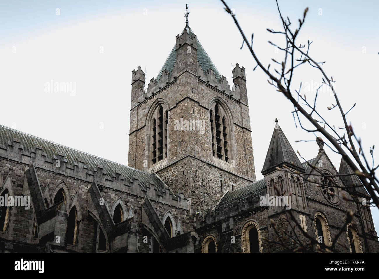 Architectural detail of Christ Church Cathedral or The Cathedral of the ...
