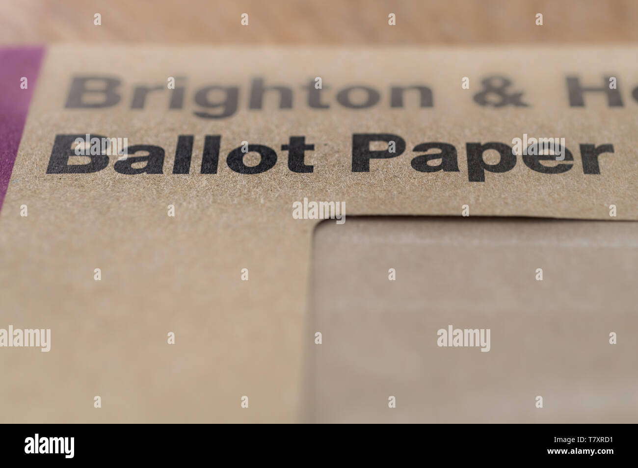 Ballot Papers for postal vote Stock Photo - Alamy