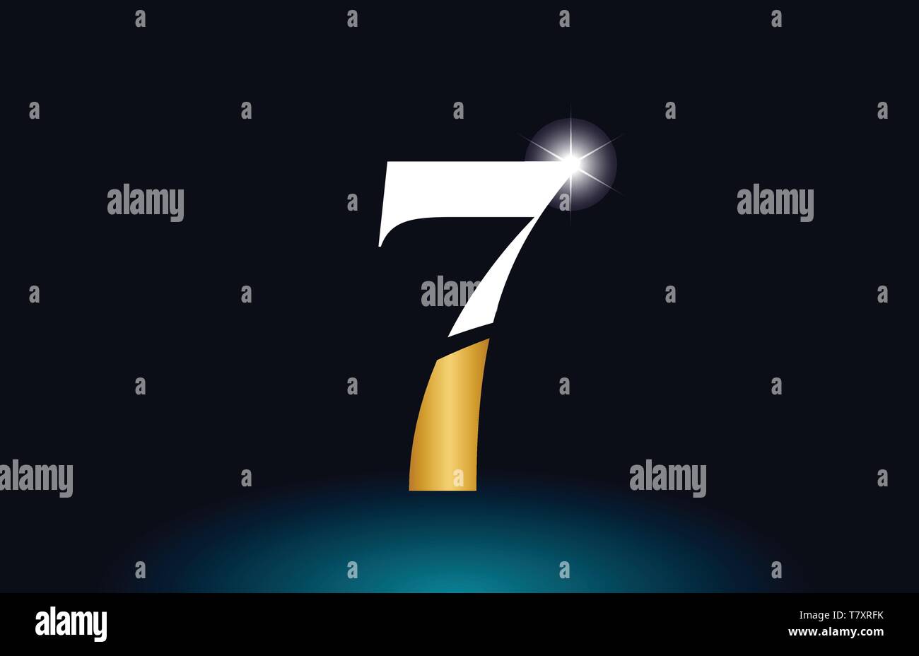 Golden number Stock Vector Images - Alamy