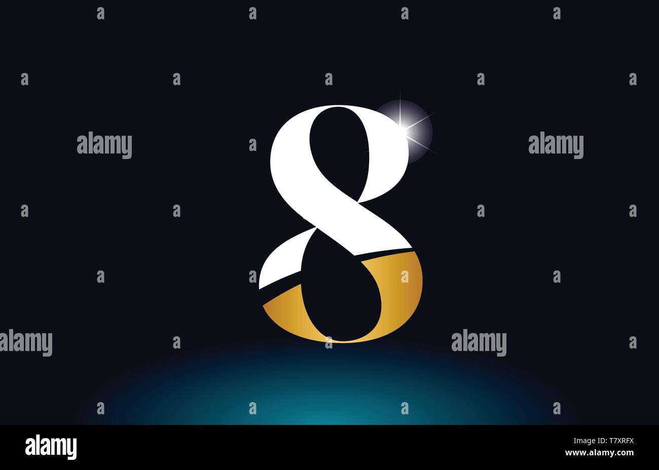 Golden number Stock Vector Images - Alamy
