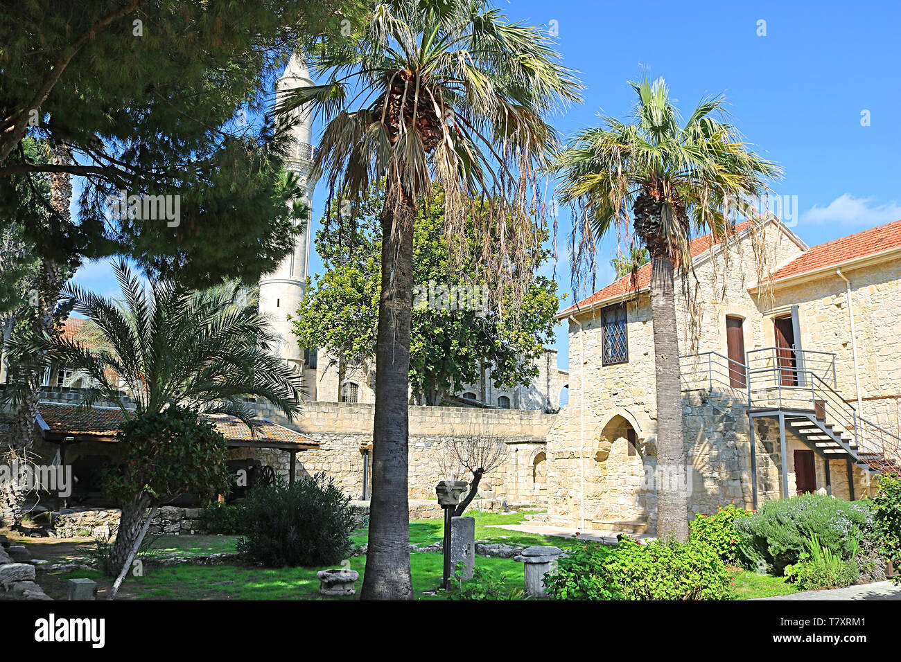 Inside the medieval castle of Larnaca (Larnaka) in Cyprus Stock Photo ...