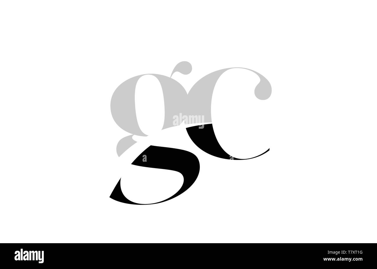 Letter c and g vector vectors hi-res stock photography and images - Alamy