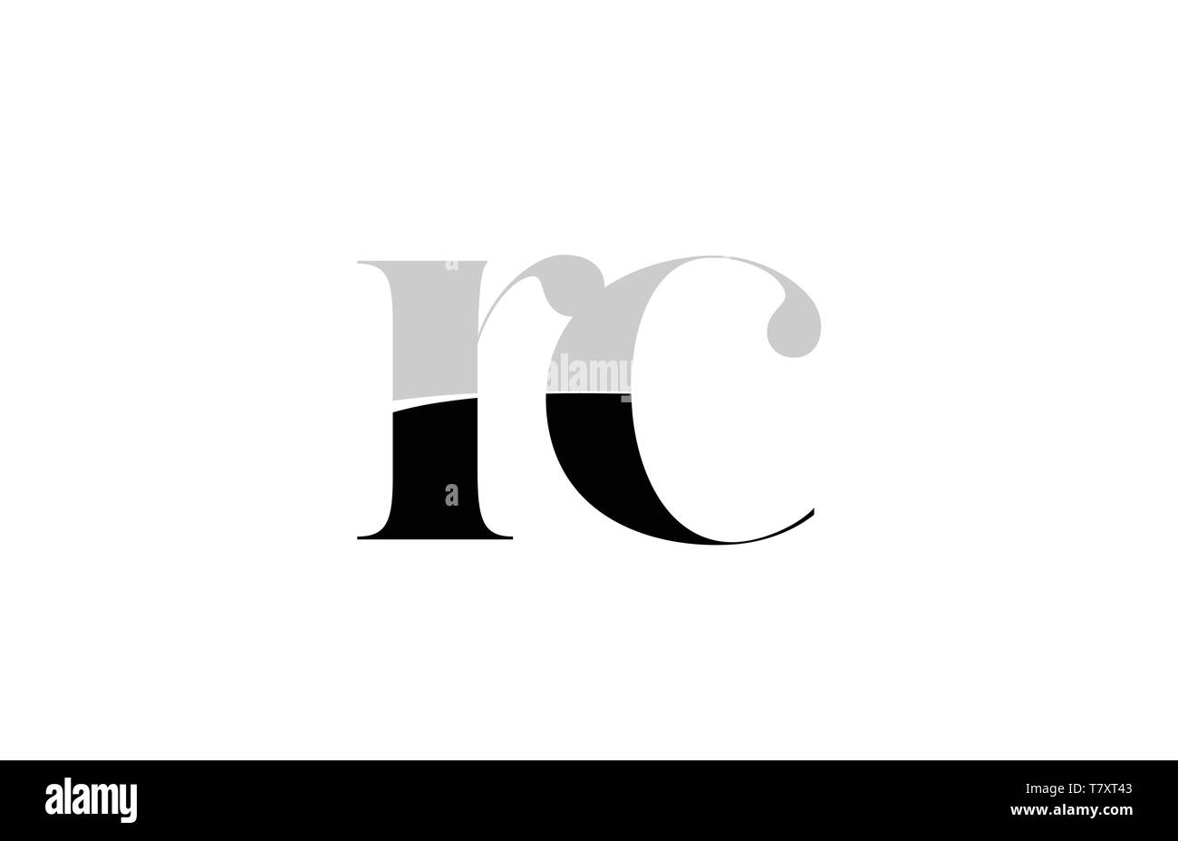R c logo design hi-res stock photography and images - Alamy
