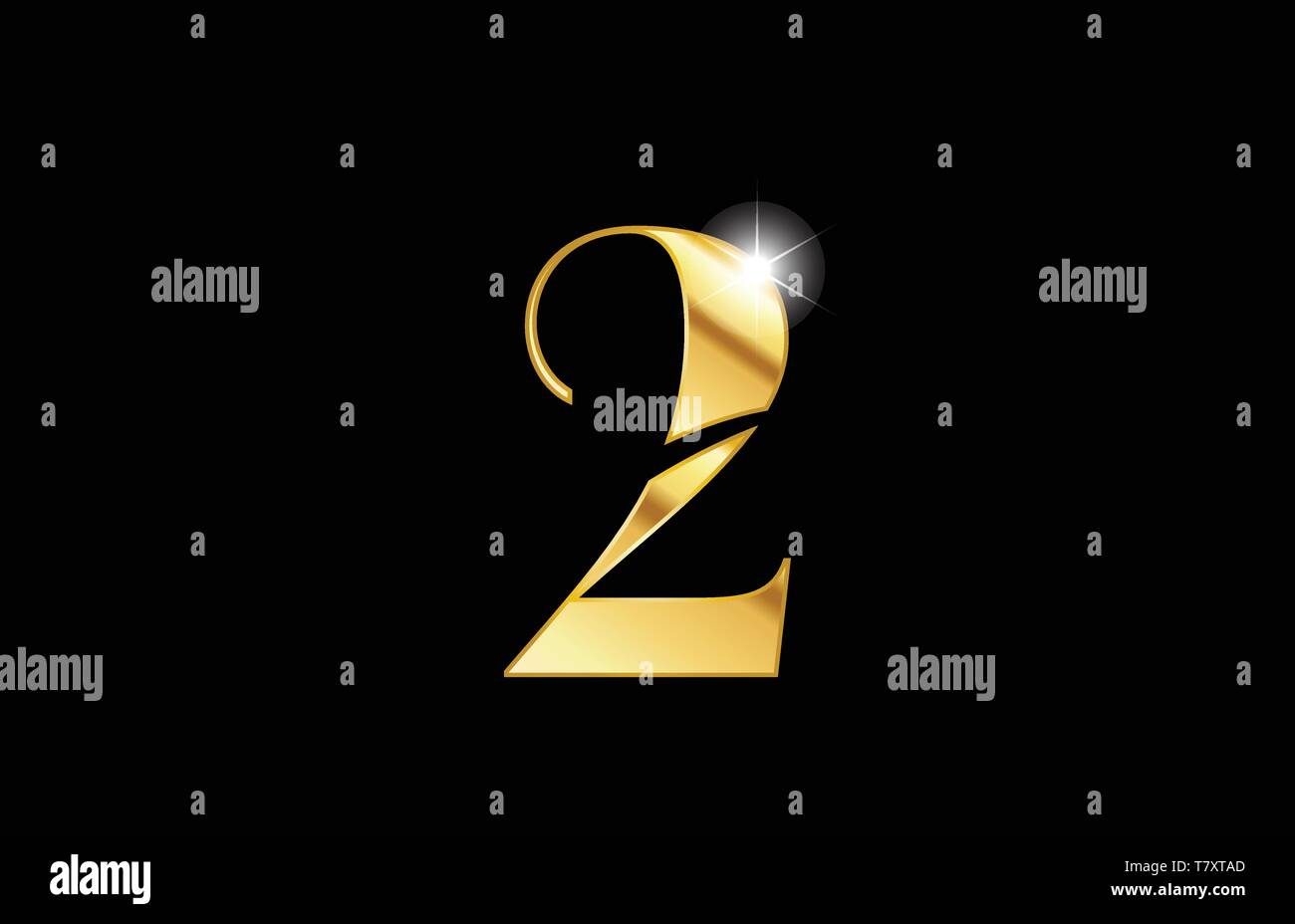 Gold number two hi-res stock photography and images - Alamy