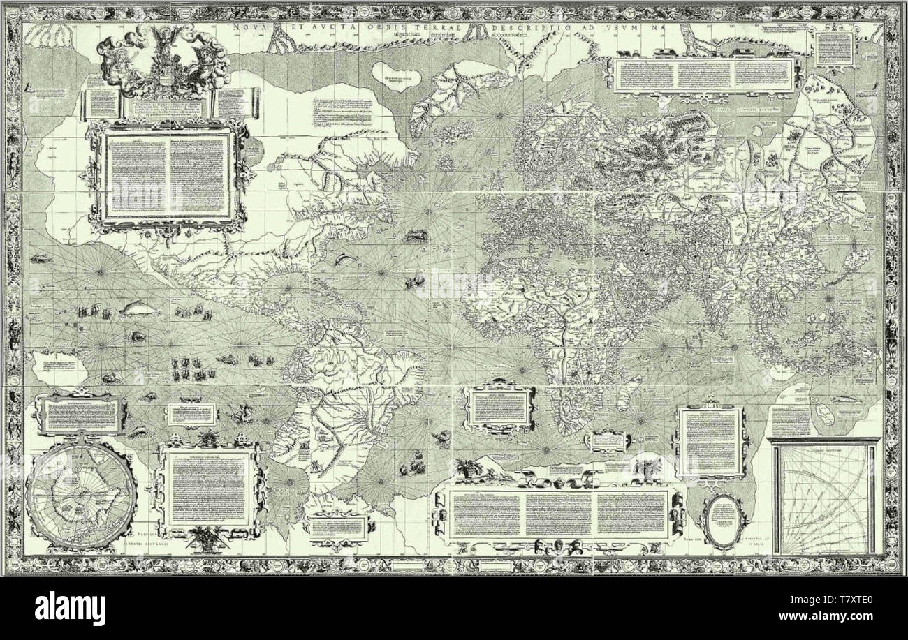 Mercator Ancient World Map High Resolution Stock Photography and Images ...