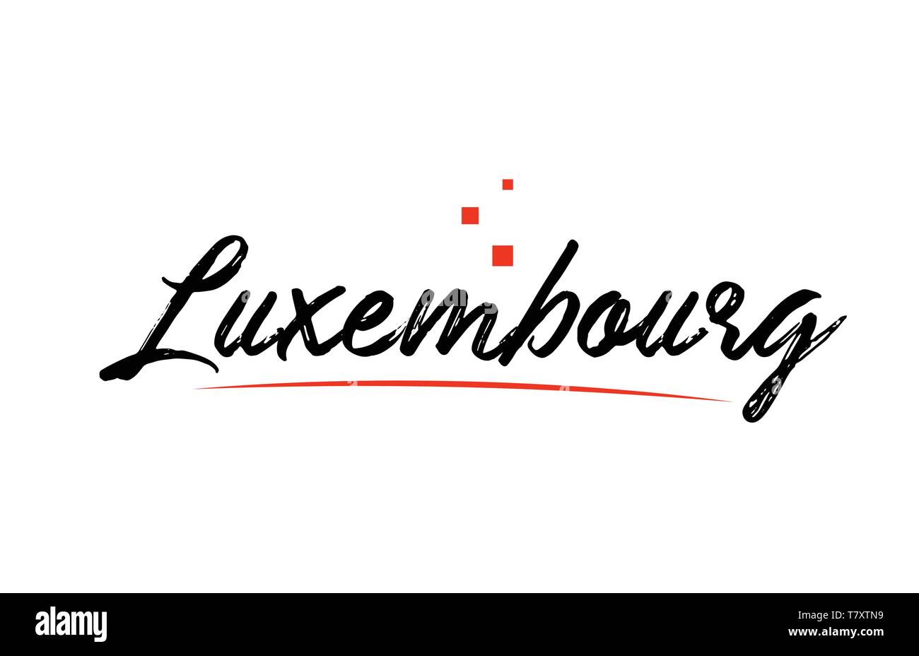 Luxembourg country typography word text suitable for logo icon design ...