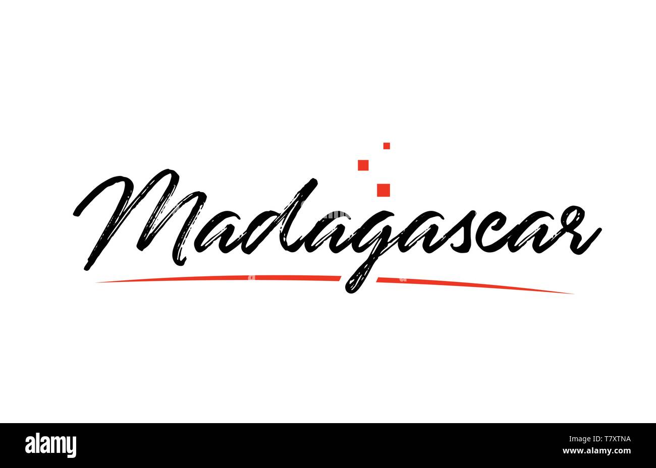 Madagascar country typography word text suitable for logo icon design ...