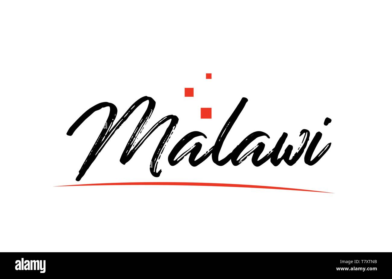 Malawi country typography word text suitable for logo icon design Stock ...