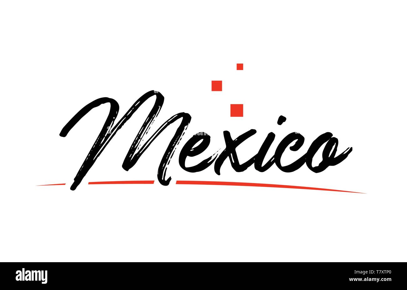 Mexico country typography word text suitable for logo icon design Stock ...