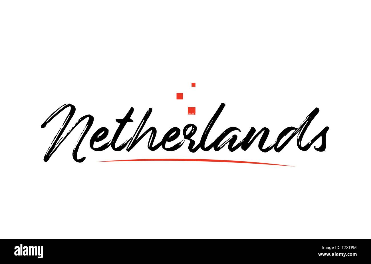 Netherlands country typography word text suitable for logo icon design ...