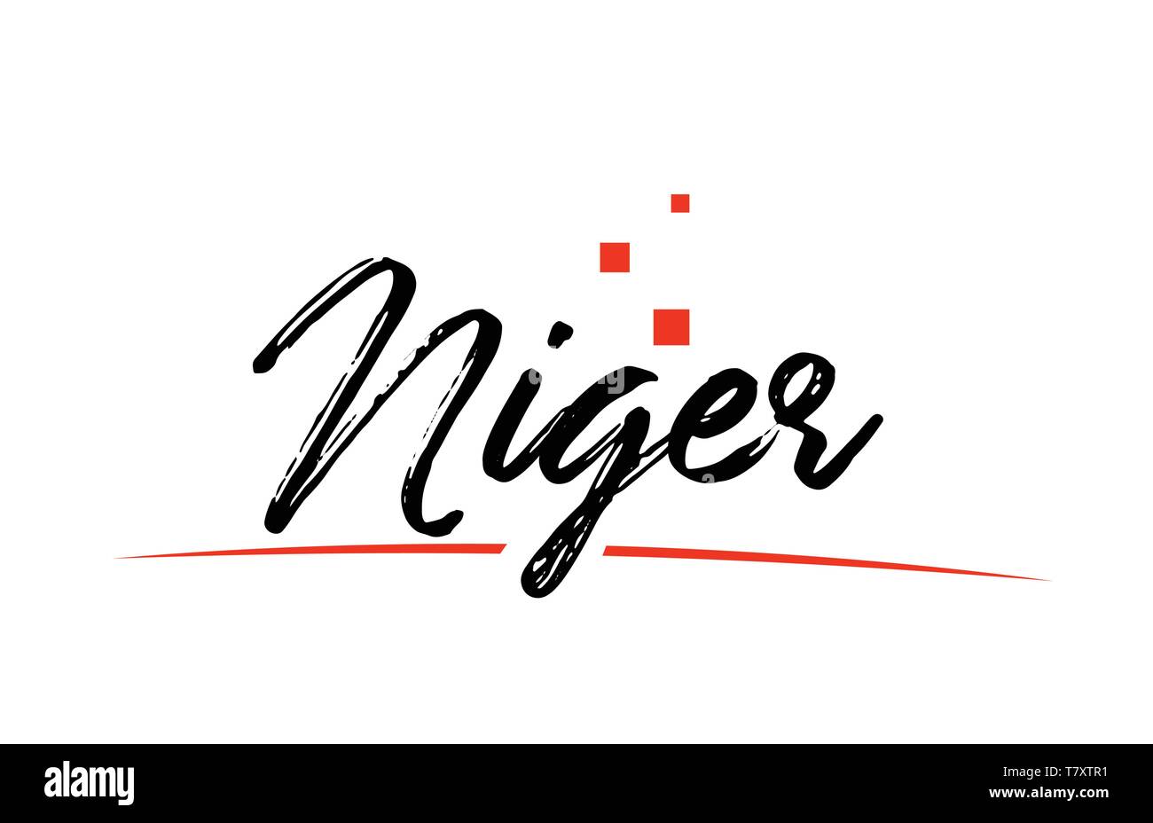 Niger country typography word text suitable for logo icon design Stock ...