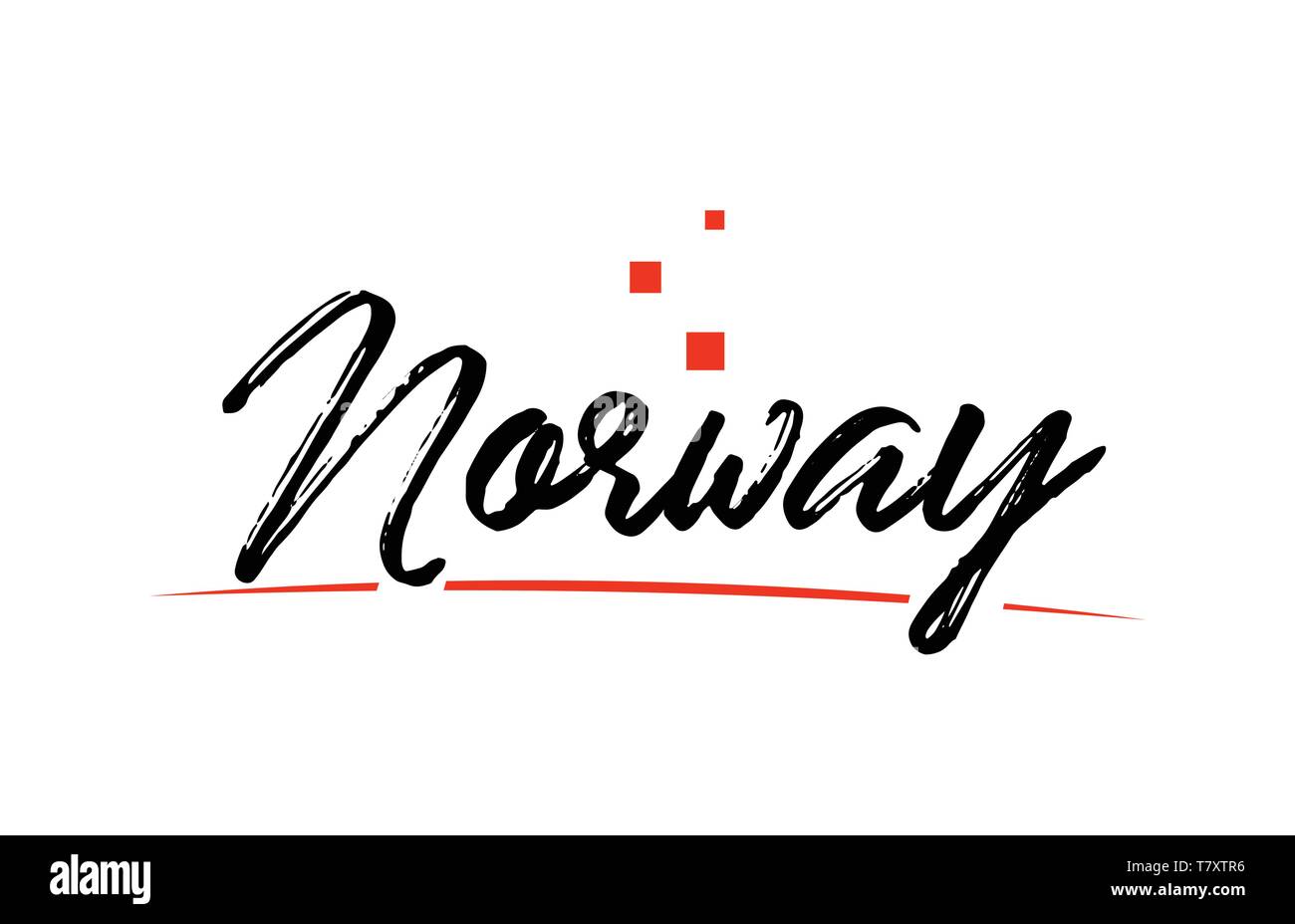 Norway country typography word text suitable for logo icon design Stock ...