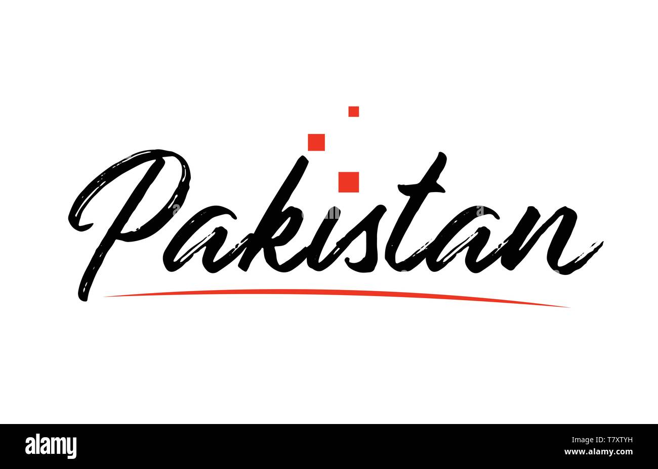 Pakistan country typography word text suitable for logo icon design ...
