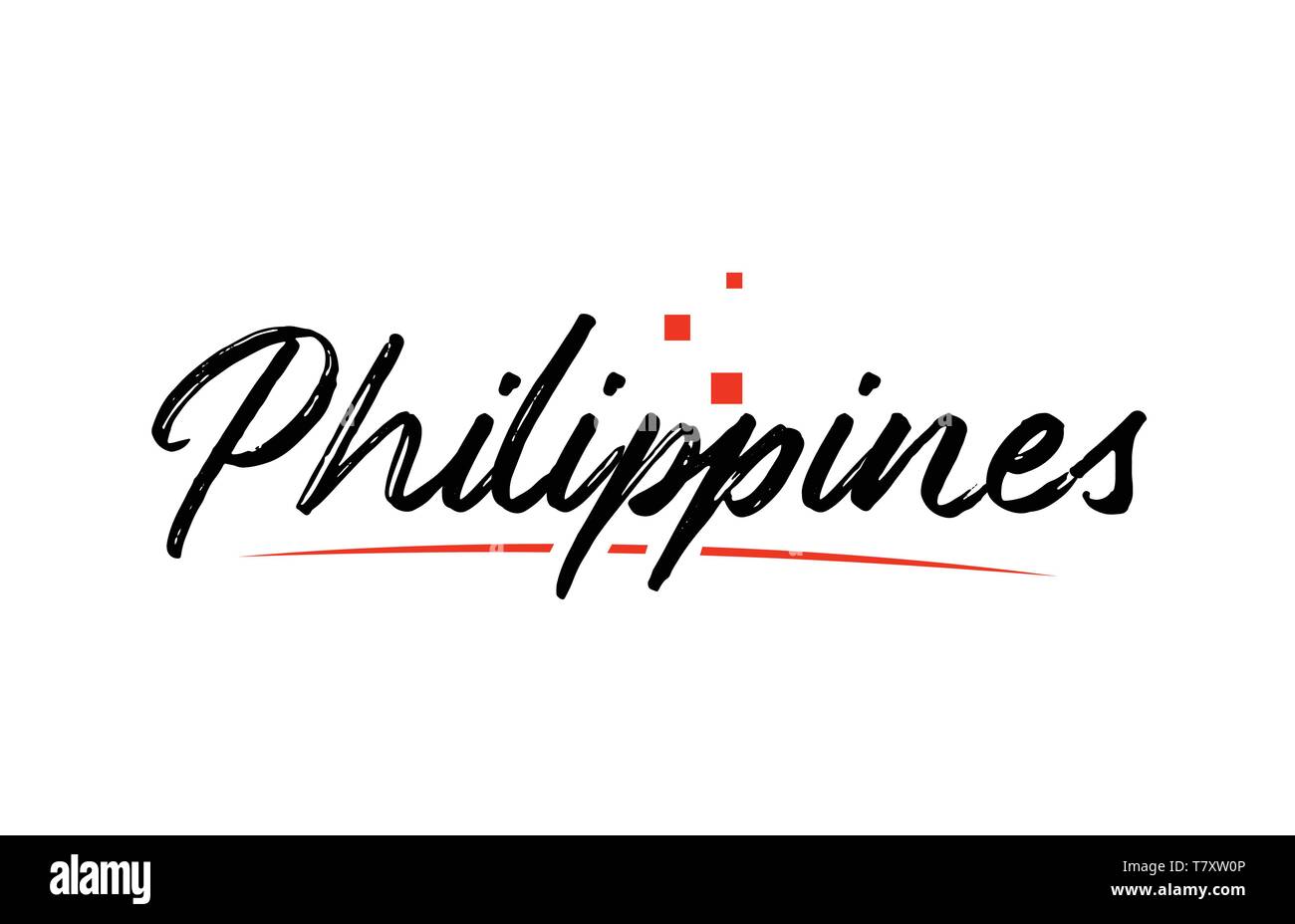 Philippines country typography word text suitable for logo icon design ...
