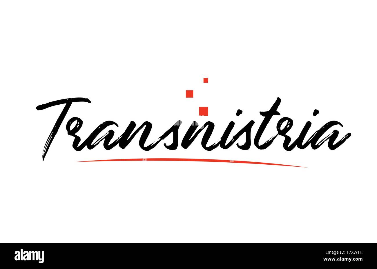 Transnistria country typography word text suitable for logo icon design ...