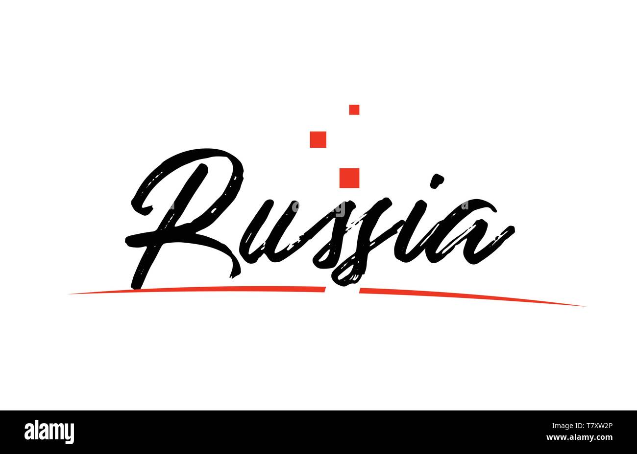 Russia vector logo design template Stock Vector Images - Alamy