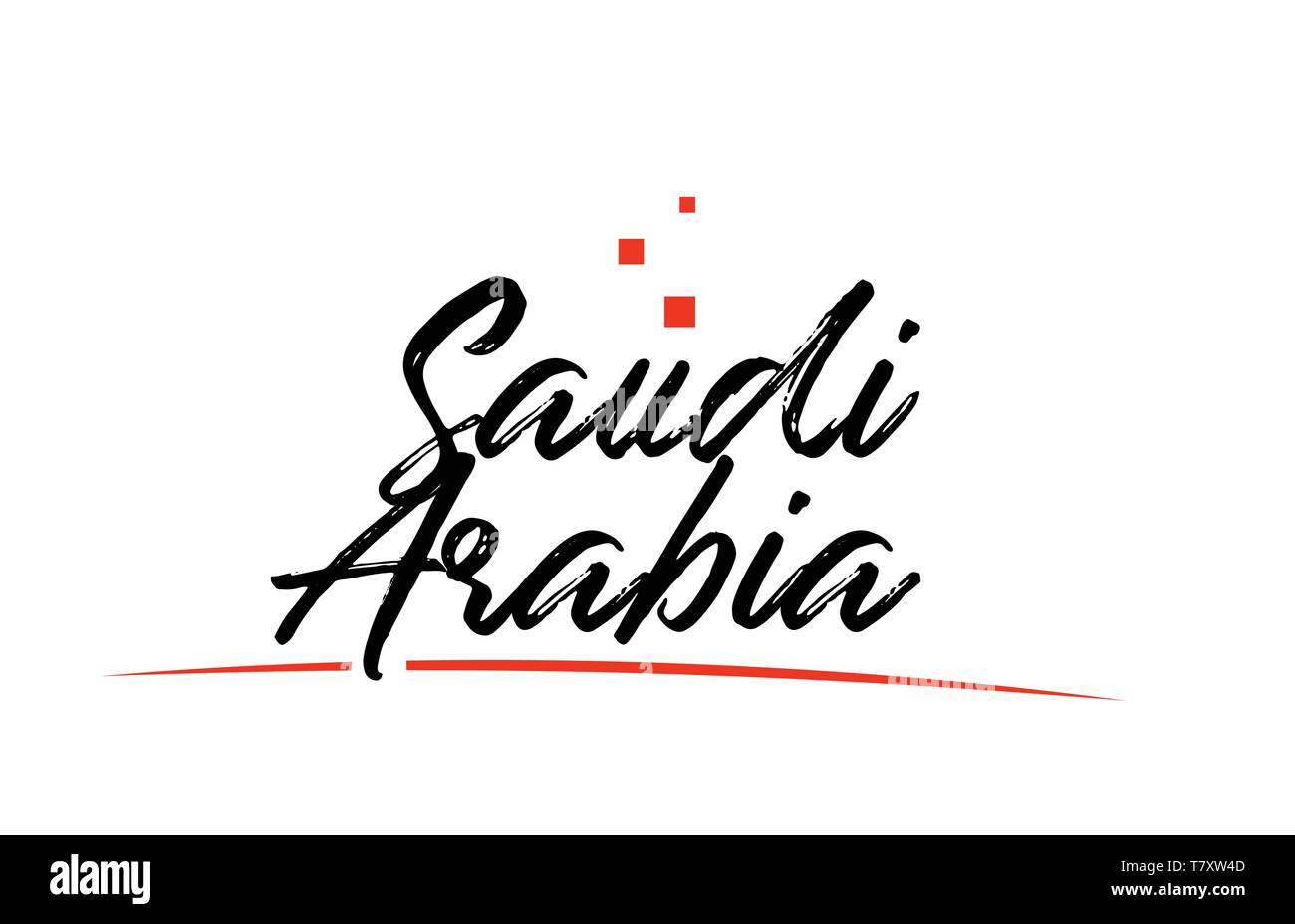 Saudi Arabia country typography word text suitable for logo icon design ...