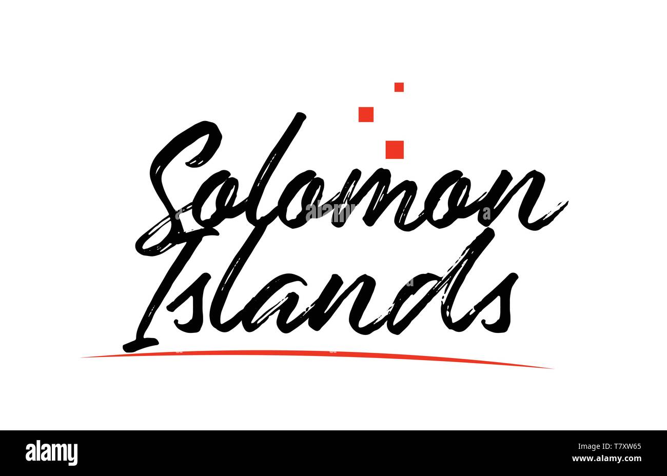 Solomon Islands country typography word text suitable for logo icon ...