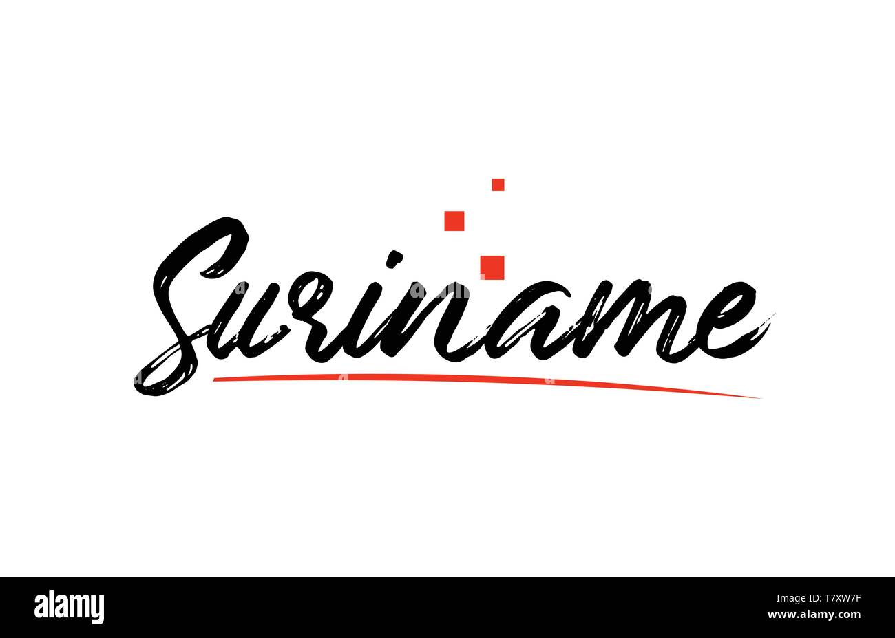 Suriname country typography word text suitable for logo icon design ...