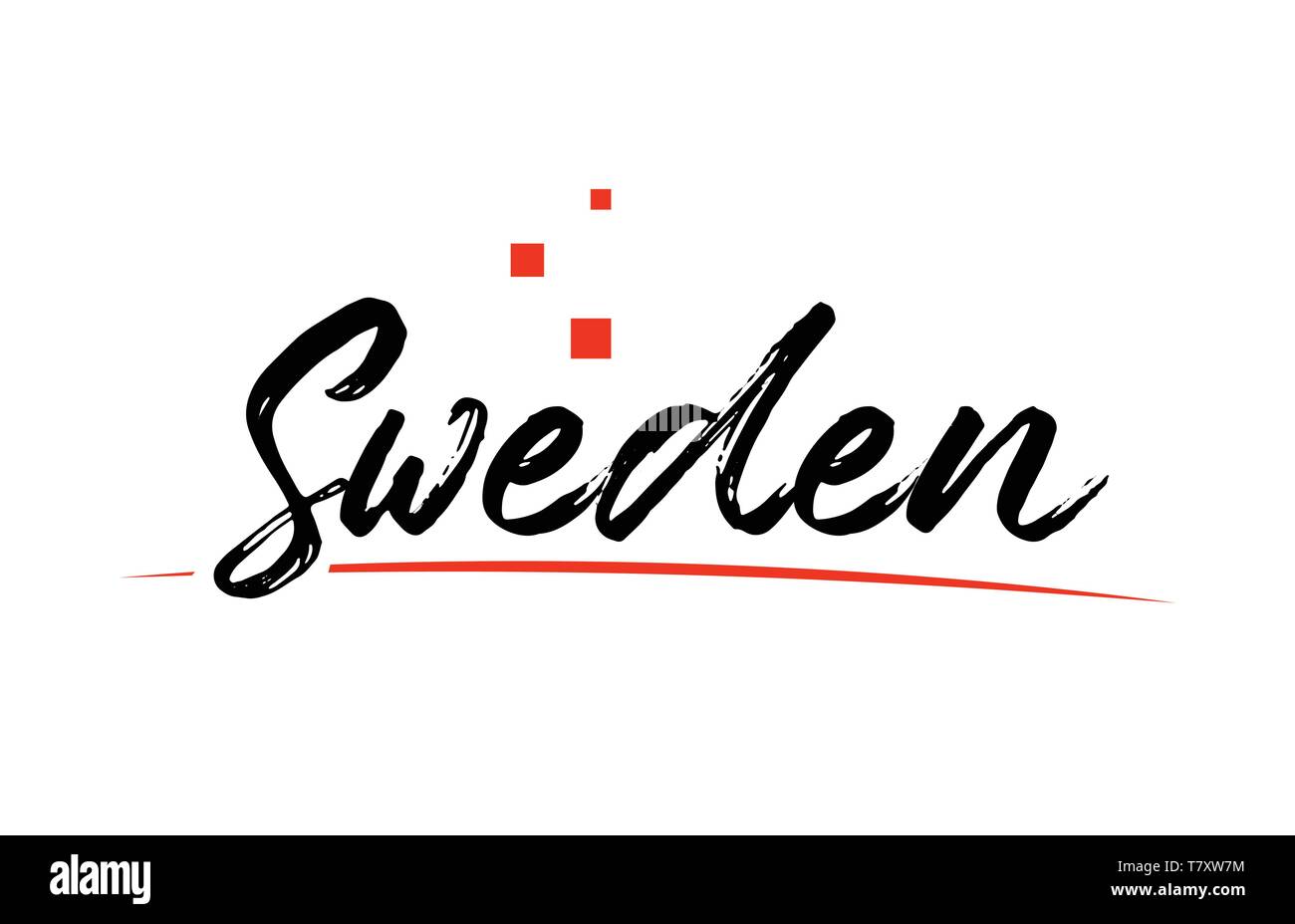 Sweden country typography word text suitable for logo icon design Stock ...