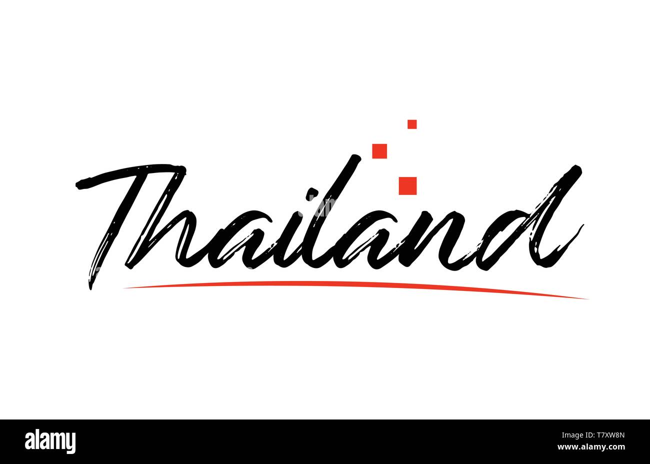 Thailand word Stock Vector Images - Alamy