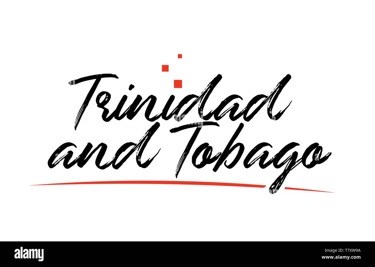 Trinidad and Tobago country typography word text suitable for logo icon ...