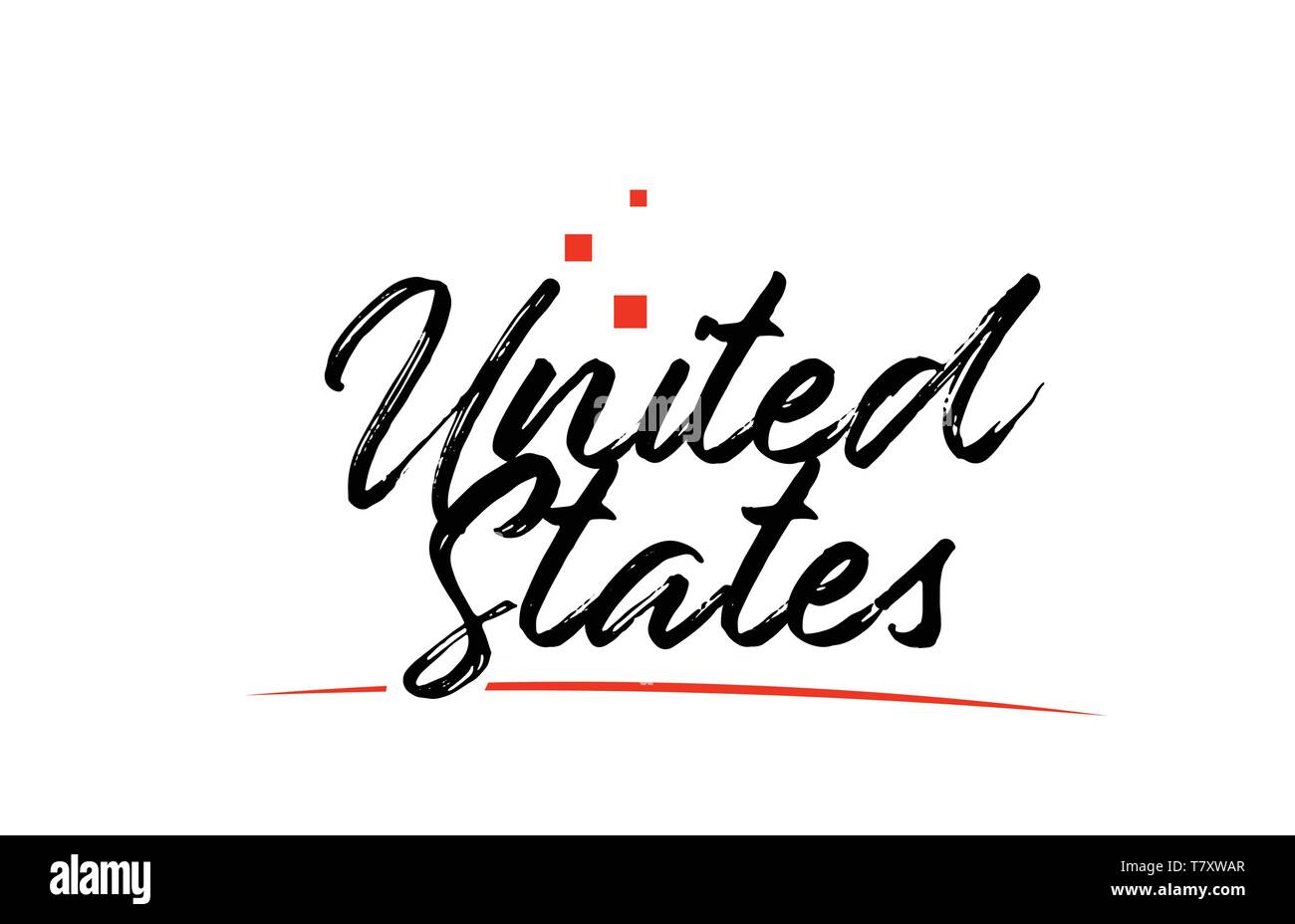 Usa word Stock Vector Images - Alamy