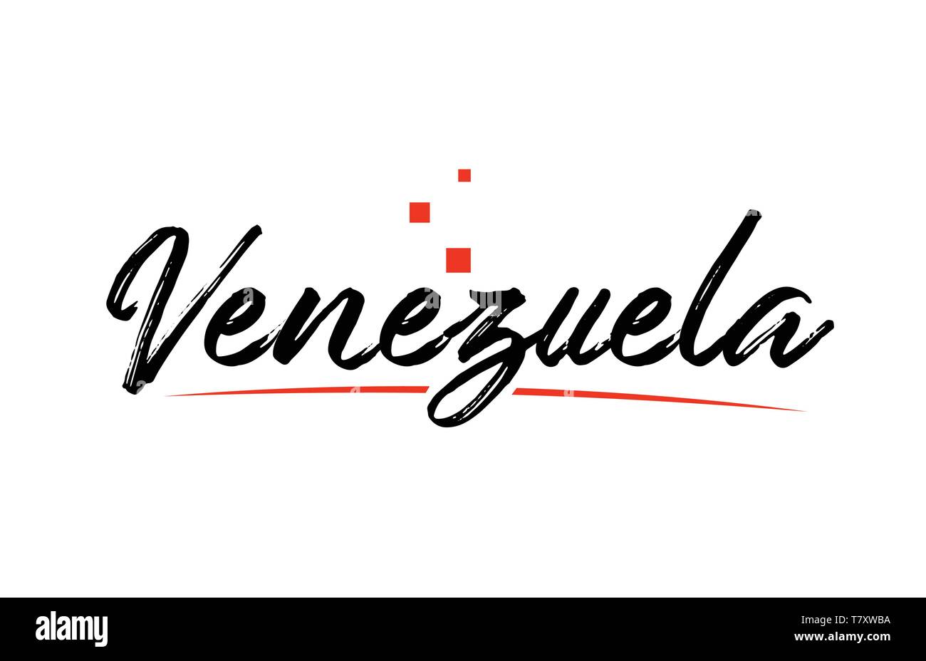 Venezuela country typography word text suitable for logo icon design ...