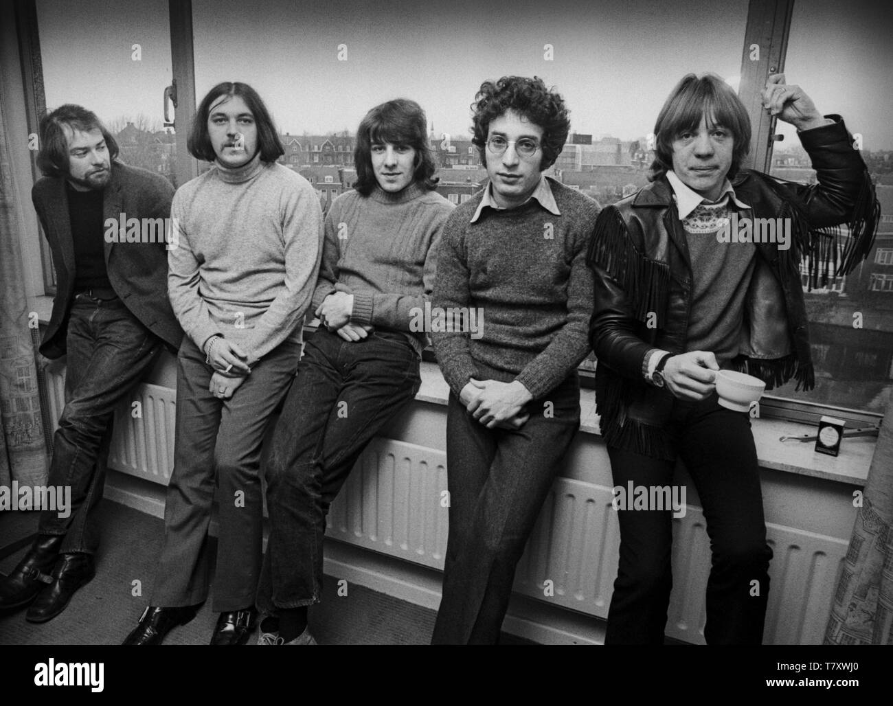 Procol Harum at the Amsterdam Hilton Hotel, 1970. Snd left Gary Brooker ...