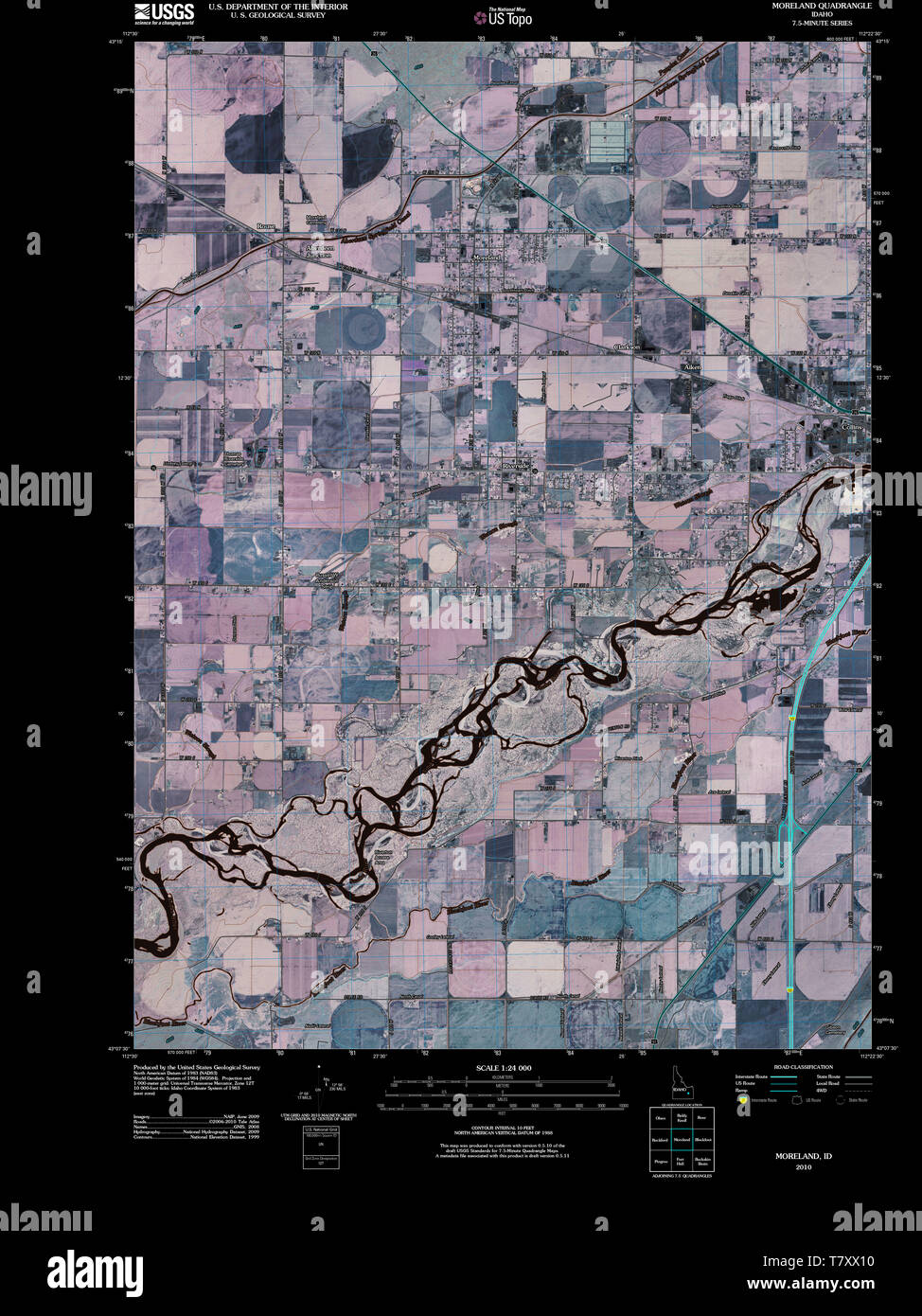 Map of moreland hi-res stock photography and images - Alamy