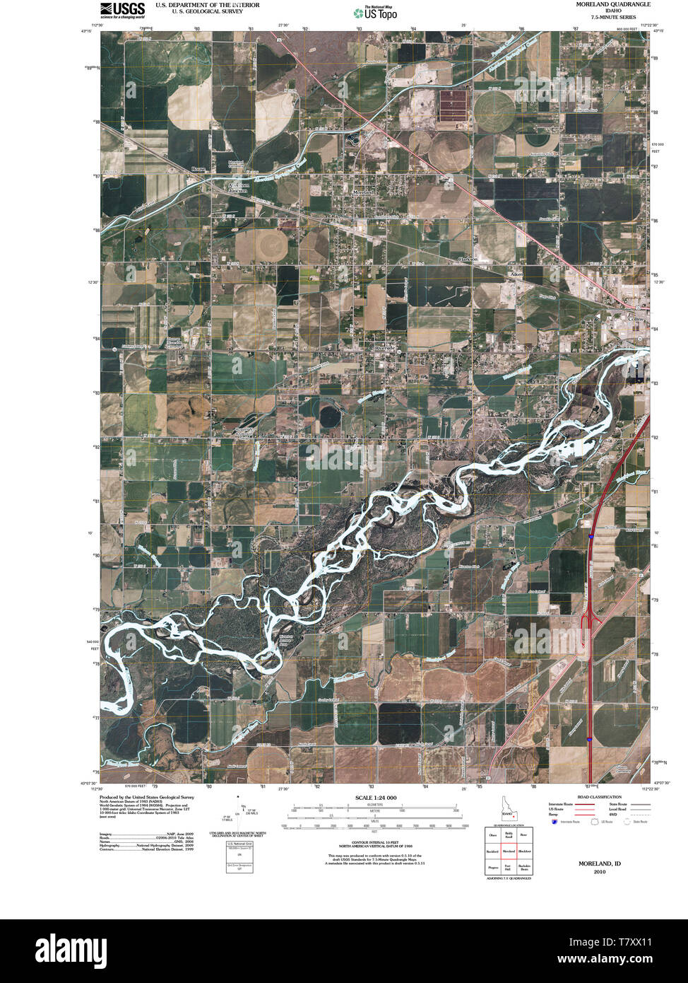 Map of moreland hi-res stock photography and images - Alamy