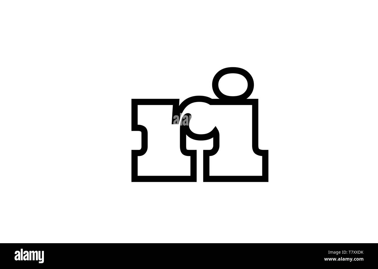 Connected or joined ri r i black alphabet letter combination suitable ...