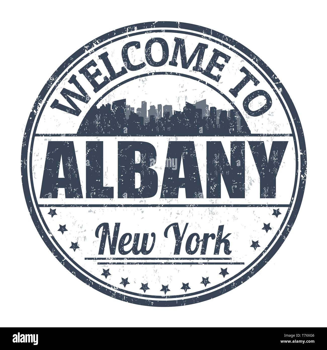 Welcome to Albany sign or stamp on white background, vector ...