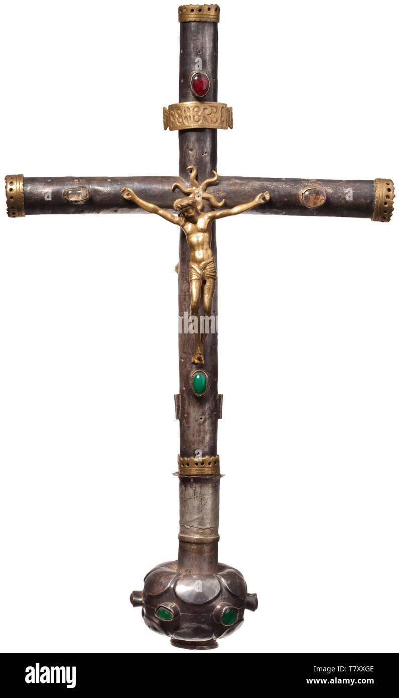 17th Century Crucifix The Crucifixion With The Virgin And Saints