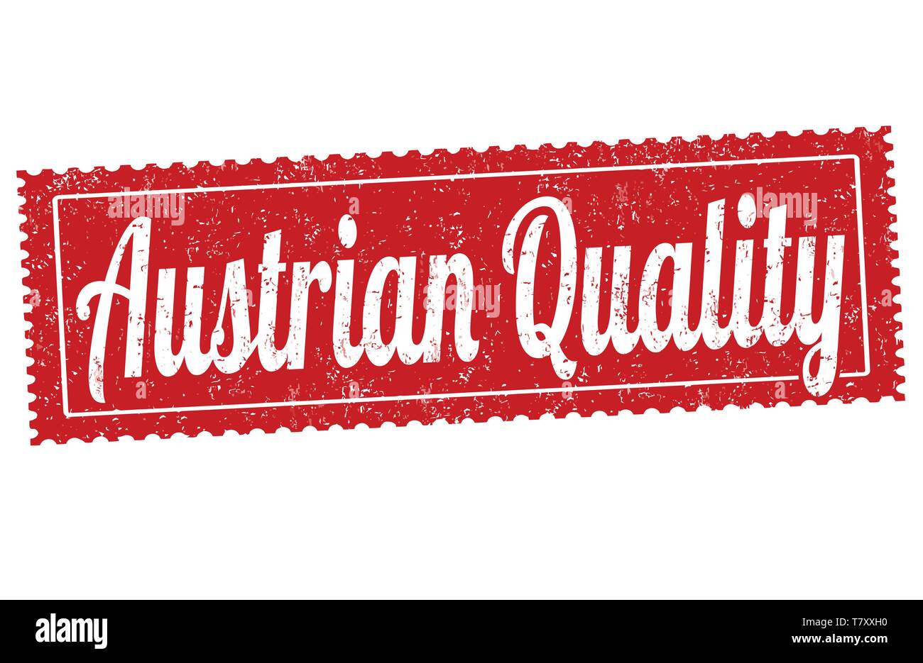 Austrian quality sign or stamp on white background, vector illustration ...
