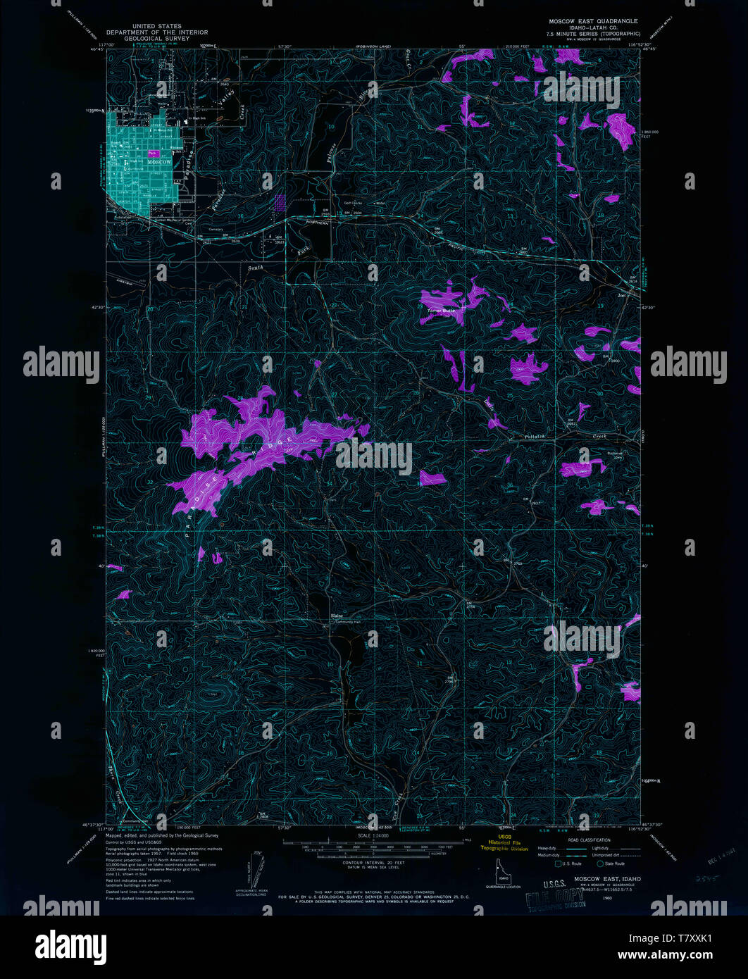 Map of moscow 1960 hi-res stock photography and images - Alamy
