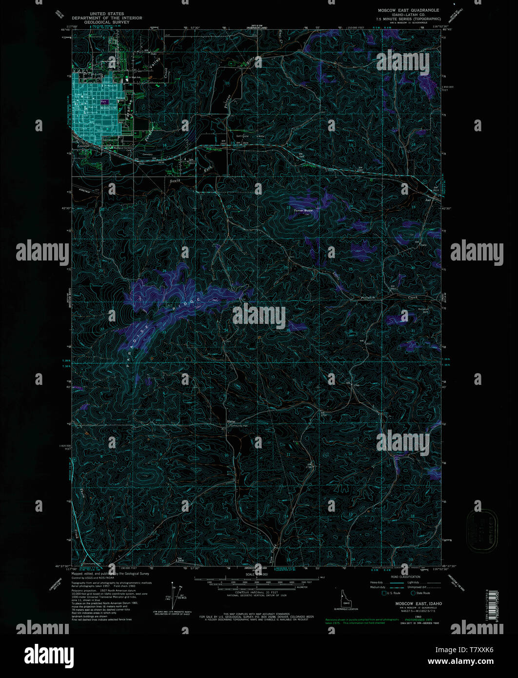 Map of moscow 1960 hi-res stock photography and images - Alamy