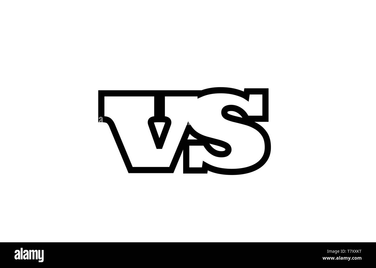 Connected or joined vs v s black alphabet letter combination suitable ...