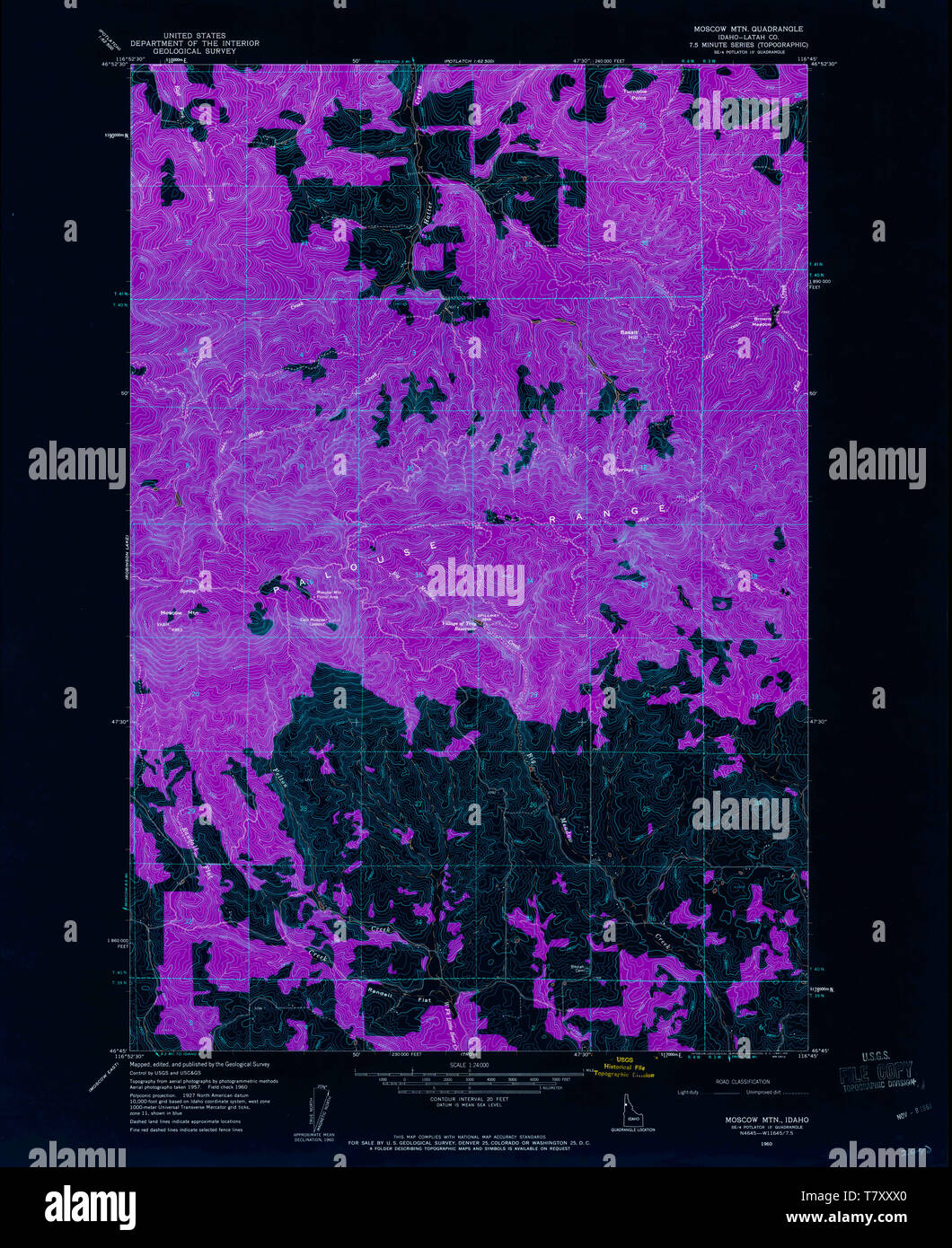 Map of moscow 1960 hi-res stock photography and images - Alamy