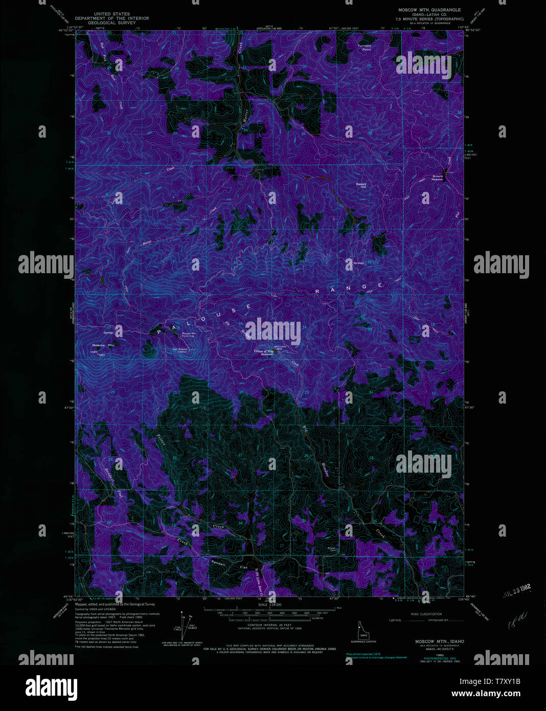 Map of moscow 1960 hi-res stock photography and images - Alamy